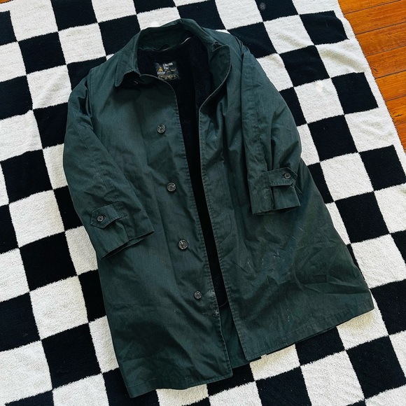 London Fog | Jackets & Coats | 95s London Fog Dark Green Poplin Sack ...